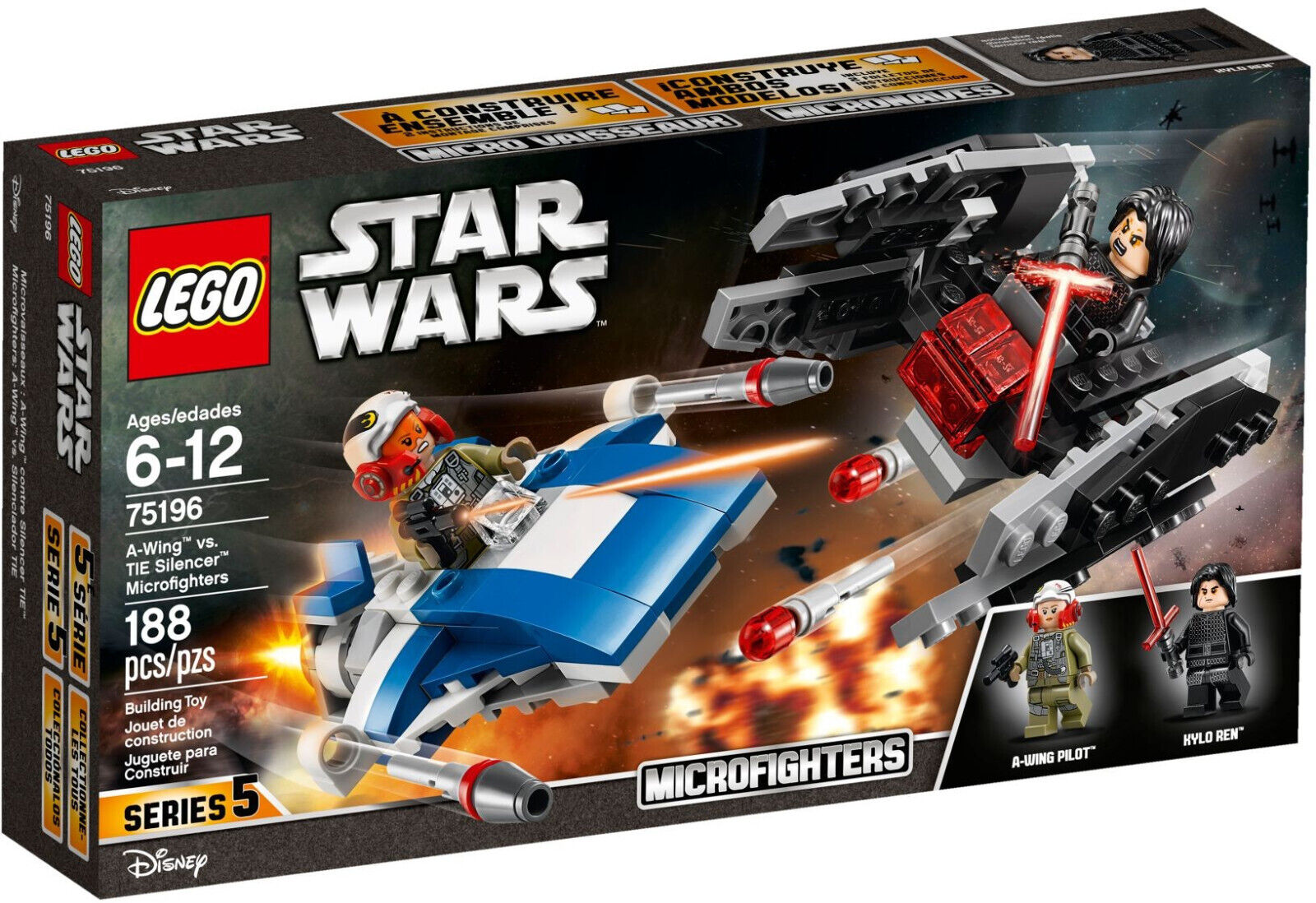 Lego: Star Wars A-Wing vs Tie Silencer Microfighters #75196 – LAFA Brands